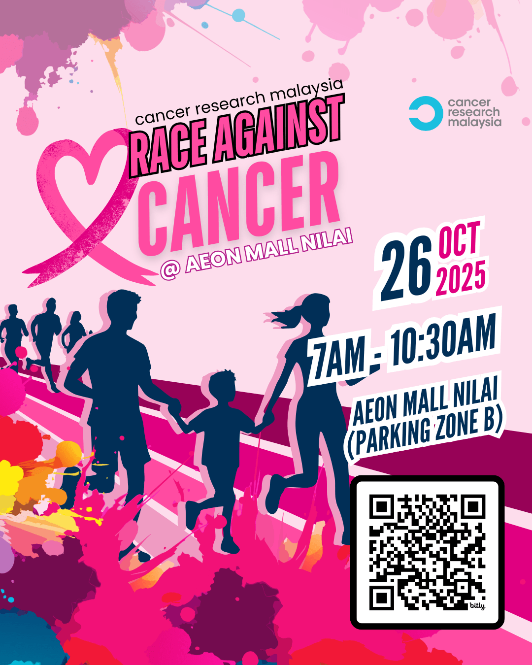 Race Against Cancer @ Aeon Mall Nilai - Cancer Research Malaysia